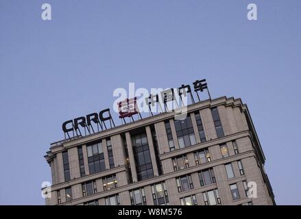 --FILE--View of a logo of China Railway Group Limited (CREC) in ...
