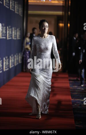 Gong Li arrives for the premiere of her new movie "Hannibal Rising" the ...