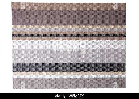 Plastic mats backgrounds. A woven plastic mat with a colorful striped ...
