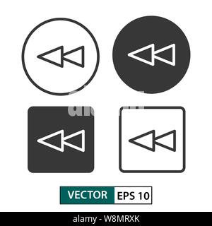 Music, play, pause, forward, backward buttons icons set Stock Vector ...