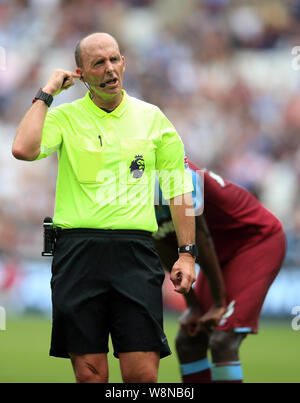 A VAR penalty check during the Premier League match between Brighton ...