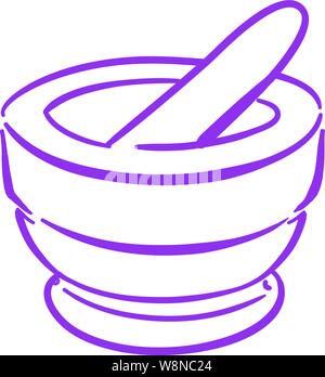 Mortar and pestle are used to crush herbs for traditional medicine ...