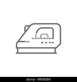 Ironing glyph icon, home and appliance, iron sign, vector graphics, a ...