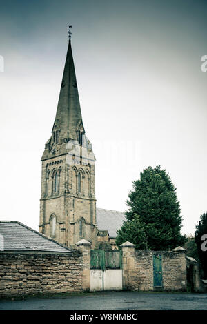 Church in the country village of Matfen, Northumberland, England, UK ...