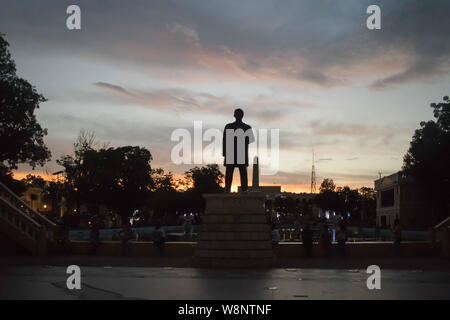 Statue of Jose Rizal in front of the Immaculate Conception Cathedral ...