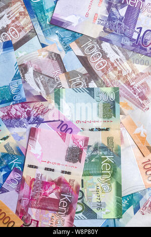 Kenyan Shilling Bank Notes In Various Denominations Stock Photo - Alamy
