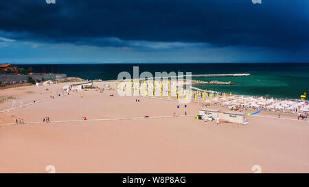 CONSTANTA, ROMANIA - AUGUST 4, 2019. Reyna Restaurant at Faleza Nord ...