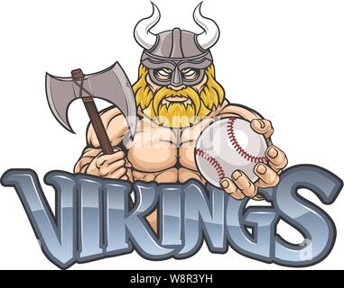 Viking Baseball Sports Mascot Stock Vector Image & Art - Alamy