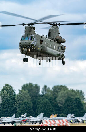 RAF Chinook helicopter on display in Horse Guards Parade as part of the ...