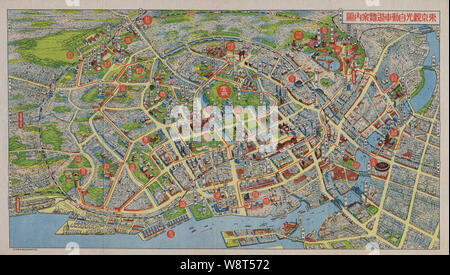 Vintage map of Asia 1930s Stock Photo - Alamy