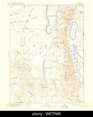 USGS Topo Map California Alturas 299718 1958 250000 Restoration Stock ...