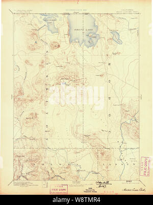 USGS Topo Map California Modoc Lava Bed 299831 1892 250000 Restoration ...