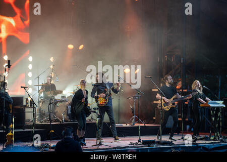 Hozier performs at Outside Lands at Golden Gate Park on August 10, 2025 ...
