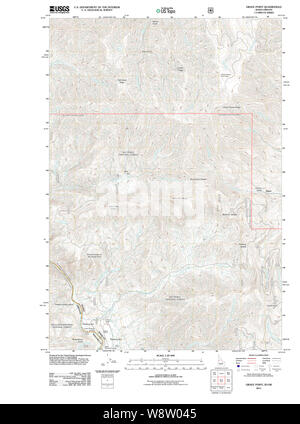 USGS Topo Map Idaho Grave Point 236327 1963 24000 Inverted Restoration ...