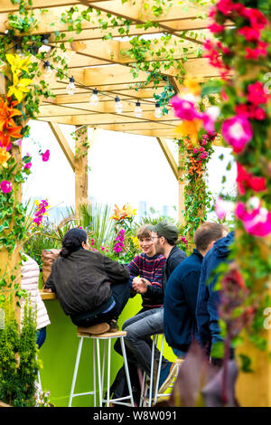 Bussey Rooftop Bar in Peckham Rye, London, UK Stock Photo - Alamy