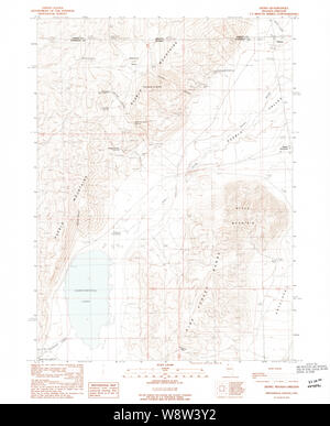 Denio, Nevada, map 1990, 1:24000, United States of America by Timeless ...