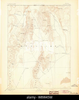 USGS Topo Map Nevada Disaster Peak 320857 1961 62500 Restoration Stock ...