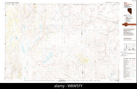 USGS Topo Map Nevada Vya 321791 1954 250000 Inverted Restoration Stock ...