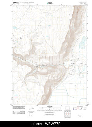 USGS Topo Map Oregon Adel 278787 1968 24000 Inverted Restoration Stock ...