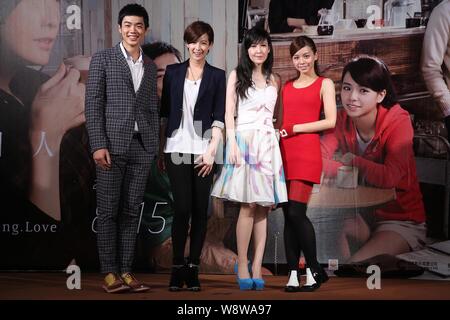 (From left) Taiwanese actress Vivian Sung, singer and actress Hebe Tien ...