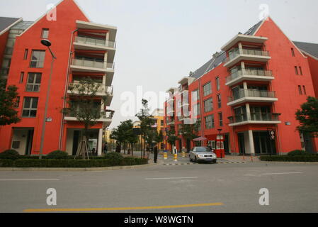 --FILE--View of German-style apartment buildings in Anting German Town ...