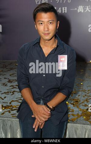 Hong Kong actor Nicholas Tse poses on the red carpet for the premiere ...