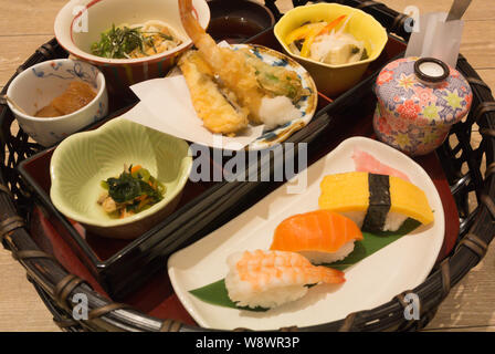 A Teishoku, set menu at a japanese restaurant, tokyo, japan Stock Photo ...