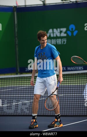 Andy Murray during a training session on day three of the Lexus ...