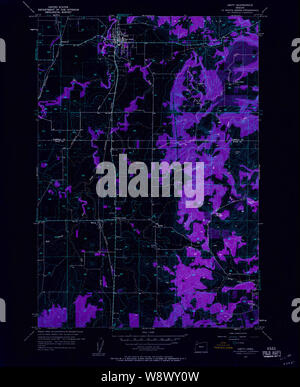 USGS Topo Map Oregon Amity 278835 1957 24000 Inverted Restoration Stock ...