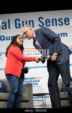 Governor Jay Inslee (Democrat of Washington) appears on a panel at the ...