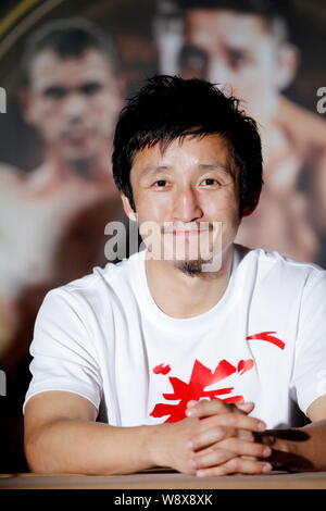 --FILE--Chinese boxer Zou Shiming attends the China CCTV Sports ...