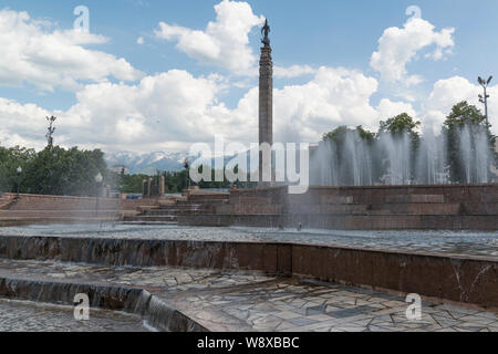 The Golden Warrior Monument in Almaty, Kazakhstan Stock Photo - Alamy