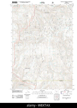 USGS Topo Map Oregon Bagby Hot Springs 278916 1997 24000 Inverted ...