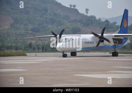 --FILE--A Xinzhou-60 (Modern Ark 60 or MA60) turboprop-powered regional ...