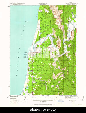 Bandon, Oregon, map 1943, 1:62500, United States of America by Timeless ...