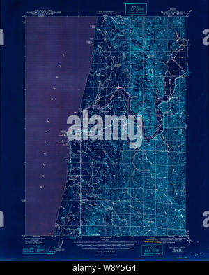 Bandon, Oregon, map 1944, 1:62500, United States of America by Timeless ...