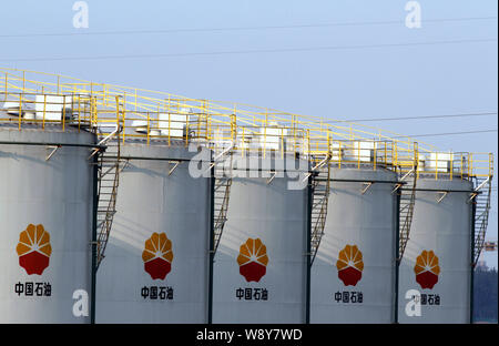--FILE--Crude oil tanks of CNPC (China National Petroleum Corporation ...