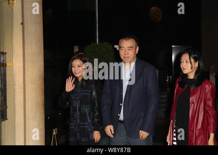 (From left) Chinese actress Zhao Wei, Hong Kong director Peter Chan and ...