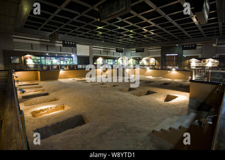 The museum of Yin Ruins in Anyang China home of the famous oracle bones ...