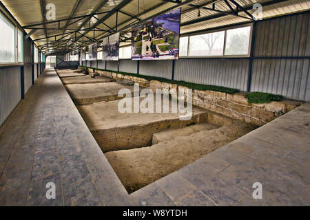 The museum of Yin Ruins in Anyang China home of the famous oracle Stock ...