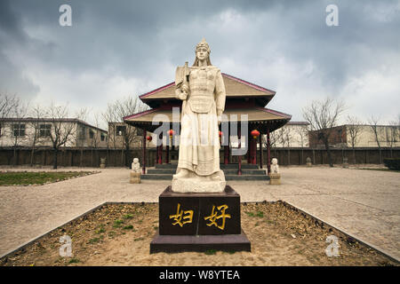 View of the Tomb of Fu Hao, ancient Chinese military general and high ...