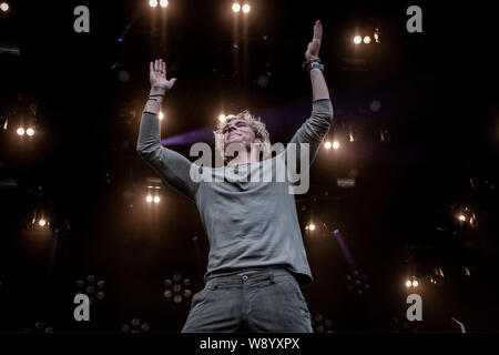 Skanderborg, Denmark. 10th, August 2019. The Danish pop singer and ...