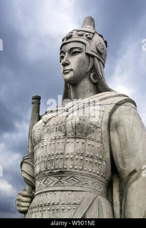 View of the Tomb of Fu Hao, ancient Chinese military general and high ...