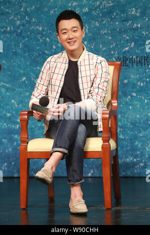 Chinese actor Tong Dawei poses during a cast press conference for his ...