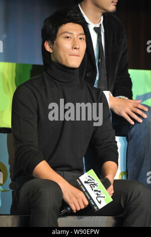 Chinese Canadian actor Shawn Dou attends an activity in Beijing, China ...