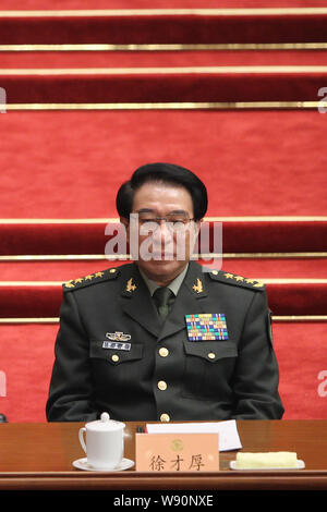 --FILE--Chinese general Xu Caihou, then Vice Chairman of the Central ...