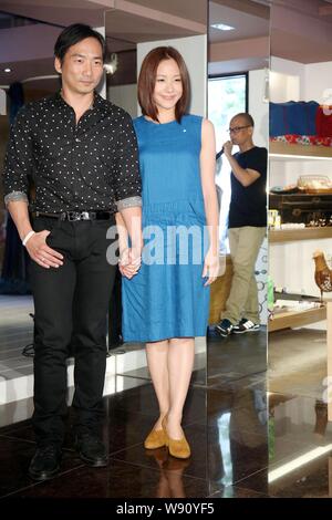 Stone (Shih Chin-hang) of Taiwanese band Mayday poses at a press conference to start filming of ...