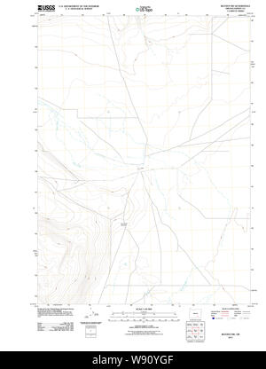 USGS Topo Map Oregon Blitzen 279065 1971 24000 Restoration Stock Photo ...