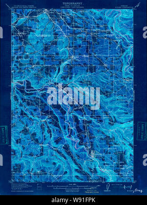 USGS Topo Map Oregon Boring 282271 1914 62500 Inverted Restoration ...