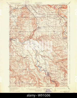 USGS Topo Map Oregon Boring 282268 1914 62500 Restoration Stock Photo ...